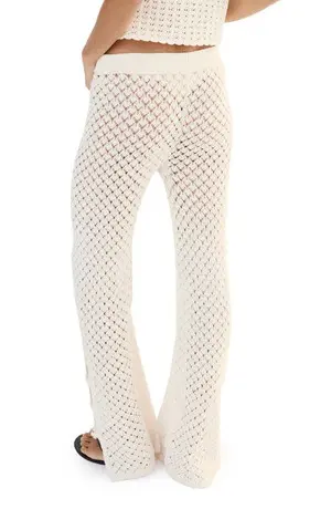 Mango Openwork Knit Pants