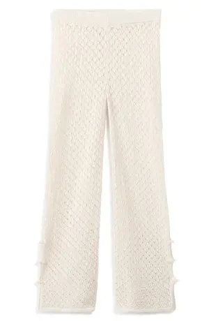 Mango Openwork Knit Pants