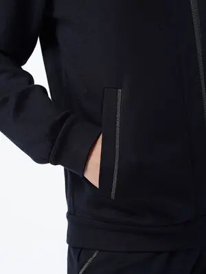 Brunello Cucinelli Cotton Zip-up Hoodie With Monili Embellishment