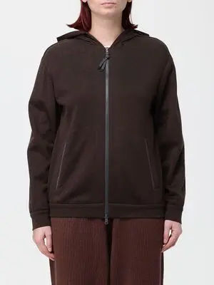 Brunello Cucinelli Brunello Cucinelli Cotton Zip-Up Hoodie With Monili Embellishment Brown