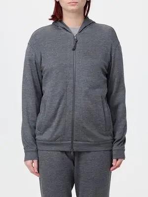 Brunello Cucinelli Brunello Cucinelli Cotton Zip-Up Hoodie With Monili Embellishment Grey