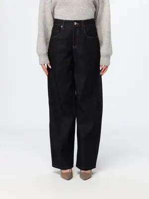 Brunello Cucinelli High-waisted Wide-leg Jeans With Monili Embellishment - Black