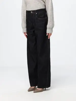 Brunello Cucinelli High-waisted Wide-leg Jeans With Monili Embellishment