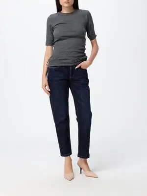 Brunello Cucinelli High-waisted Straight-leg Cropped Jeans - Blue