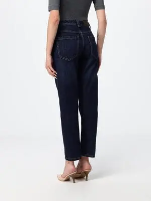 Brunello Cucinelli High-waisted Straight-leg Cropped Jeans - Blue