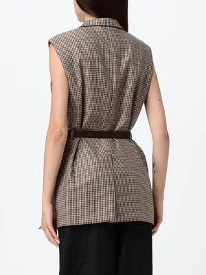 Brunello Cucinelli Single-breasted Houndstooth Virgin Wool Tailored Vest