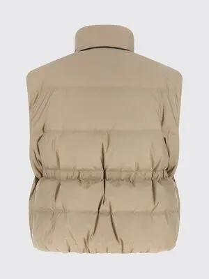 Brunello Cucinelli Water-repellent Quilted Technical Vest With High Neck - Beige