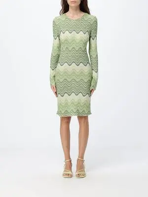 MC2 SAINT BARTH Long Sleeve Printed Dress - Multicolor
