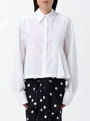 Sportmax Pleated Relaxed Fit Cotton Shirt - Black