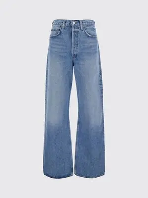 AGOLDE High-waisted Wide Leg Flare Jeans In Recycled Cotton