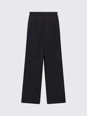 Max Mara High-waisted Wide-leg Crêpe Palazzo Trousers - Black