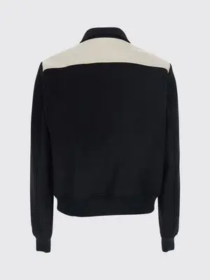 Amiri Varsity Monogram Wool Blend Bomber Jacket - Black