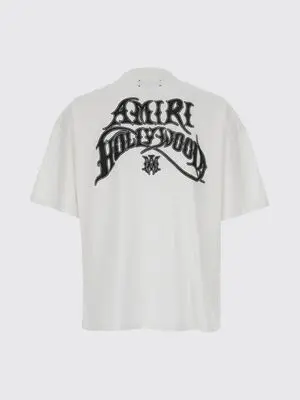 Amiri Relaxed Fit Cotton T-shirt With Contrast Logo - White