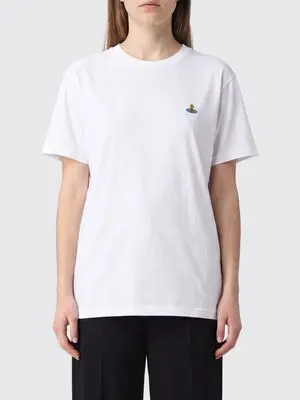 VIVIENNE WESTWOOD Cotton Crewneck T-shirt With Iconic Orb Logo