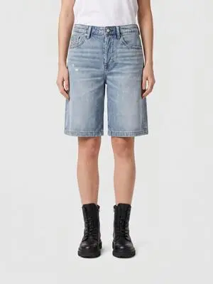 DIESEL® De-sire 5-pocket Knee-length Denim Shorts With Mid-rise Waist