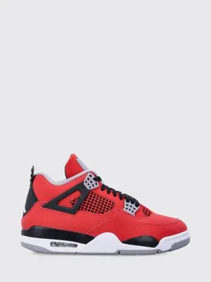 Nike Jordan 4 Retro High-top Smooth Leather Trainers - Red