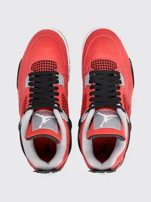 Nike Jordan 4 Retro High-top Smooth Leather Trainers - Red