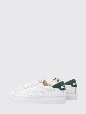 Nike Classic Ac Smooth Leather Trainers With Perforated Swoosh - White