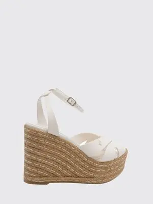 JIMMY CHOO Korra High Wedge Sandals In Nappa With Ankle Strap