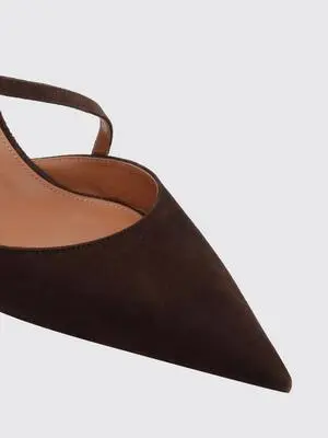 AQUAZZURA Dynasty Suede Calfskin Slingbacks With Stiletto Heel