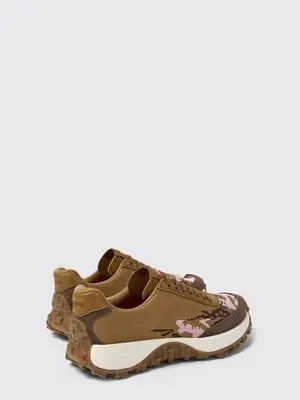 Camper Twins Leather And Recycled Pet Sneakers With Graphic Print And Vibram Sole