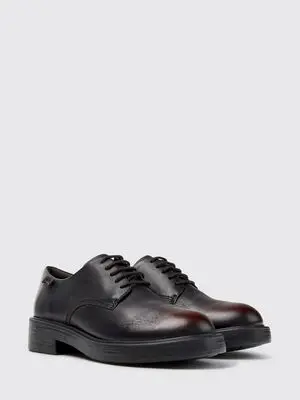 Camper Dean Bicolour Abstract Print Leather Lace-up Shoes