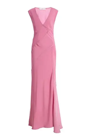 SIR. Elin Crepe De Chine Maxi Dress - Pink