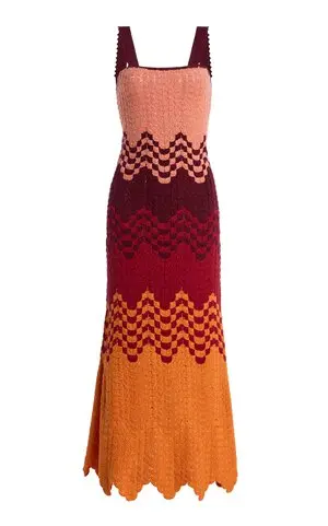 Escvdo Exclusive Siula Marea Cotton Maxi Dress - Multi