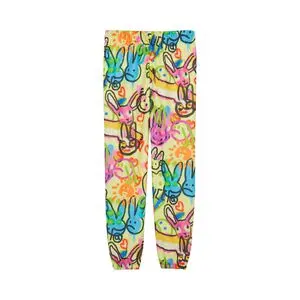 Gucci Bunny Print Jersey Pants - Multicolor