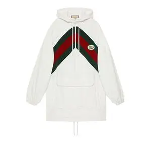 Gucci Chenille Web Hooded Dress