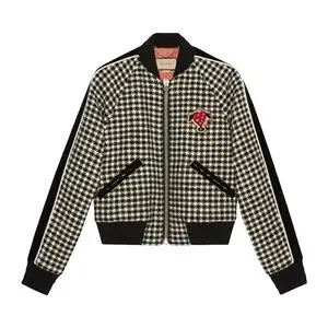 Gucci Ha Ha Ha Bomber Jacket /white