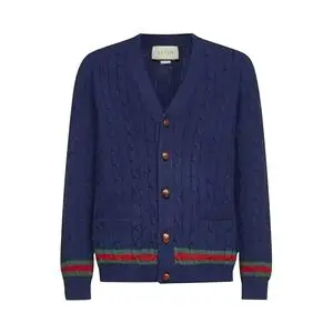 Gucci Cashmere And Wool Cable-knit Cardigan