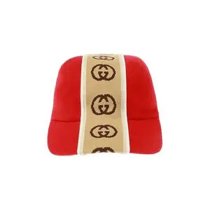Gucci Travis Baseball Hat /beige - Red