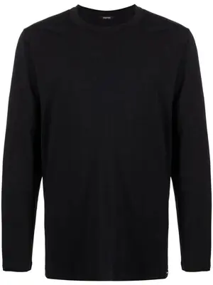 TOM FORD Long Sleeve Crew Neck T-shirt - Black