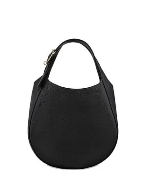 Longchamp Le Foulonné Leather Hand Bag - Black