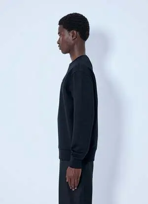 Prada Technical Cotton Crewneck Sweatshirt With Logo Motif