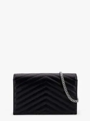 Saint Laurent Envelope Wallet Crossbody Bag With Chain Strap - Multicolor