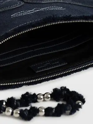 Zadig&Voltaire Angel Denim Western Clutch