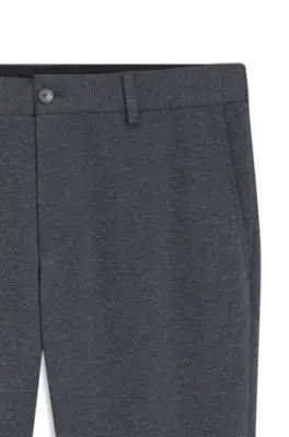 BOSS Slim-fit Pants In Micro-patterned Fabric