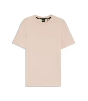 BOSS Stretch-cotton T-shirt With Logo Detail - Light Orange