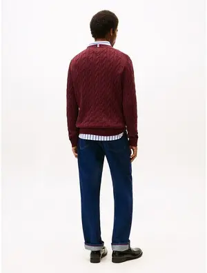 Tommy Hilfiger Cable Knit Crewneck Sweater