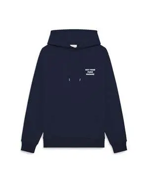 Drole De Monsieur Regular Fit Hooded Sweatshirt - Blu
