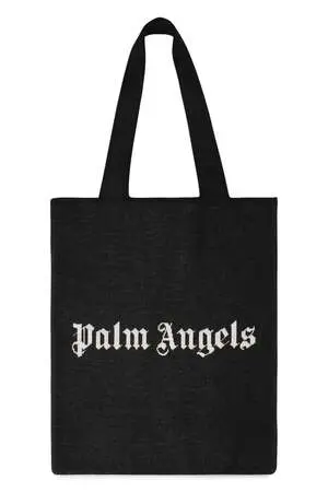 Palm Angels Logo-print Tote - Black
