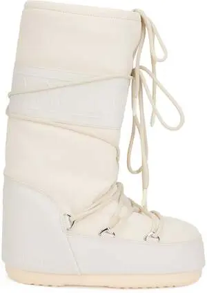 Moon Boot Rubber Boot In Nylon - Ivory