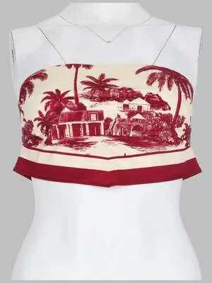 MC2 SAINT BARTH Mini Bandeau Bikini Top - Red