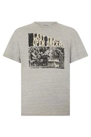 GOLDEN GOOSE Vintage Print T-shirt - Heather Grey
