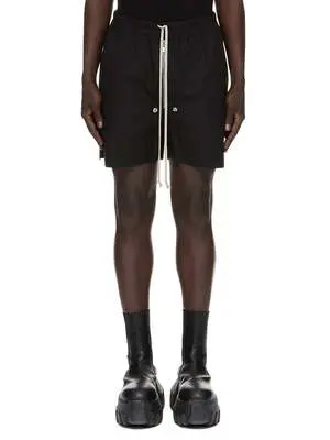 Rick Owens Poplin Shorts With Drawstring Waist