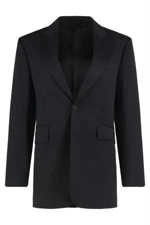 Celine Colonne Jacket In Diagonal Wool
