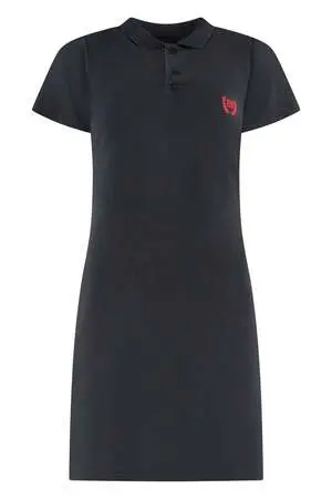Balenciaga Polo-collar Mini Dress