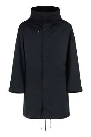 Stone Island Twill Wool Parka - Blue